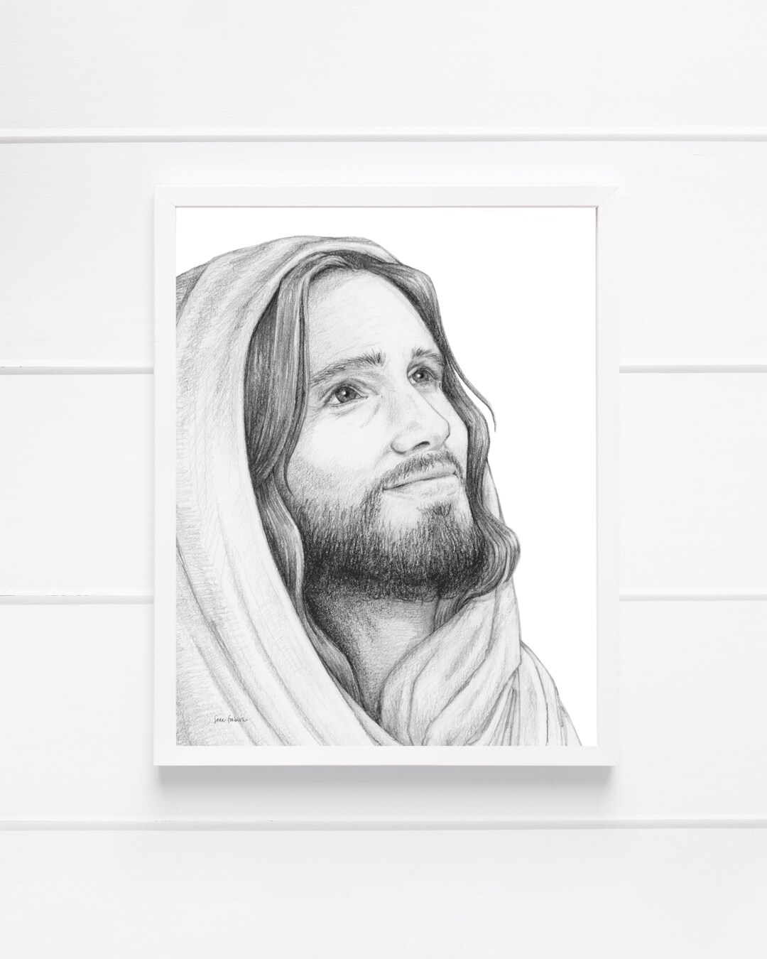 Jesus Christ Drawing Giclee Print - Etsy