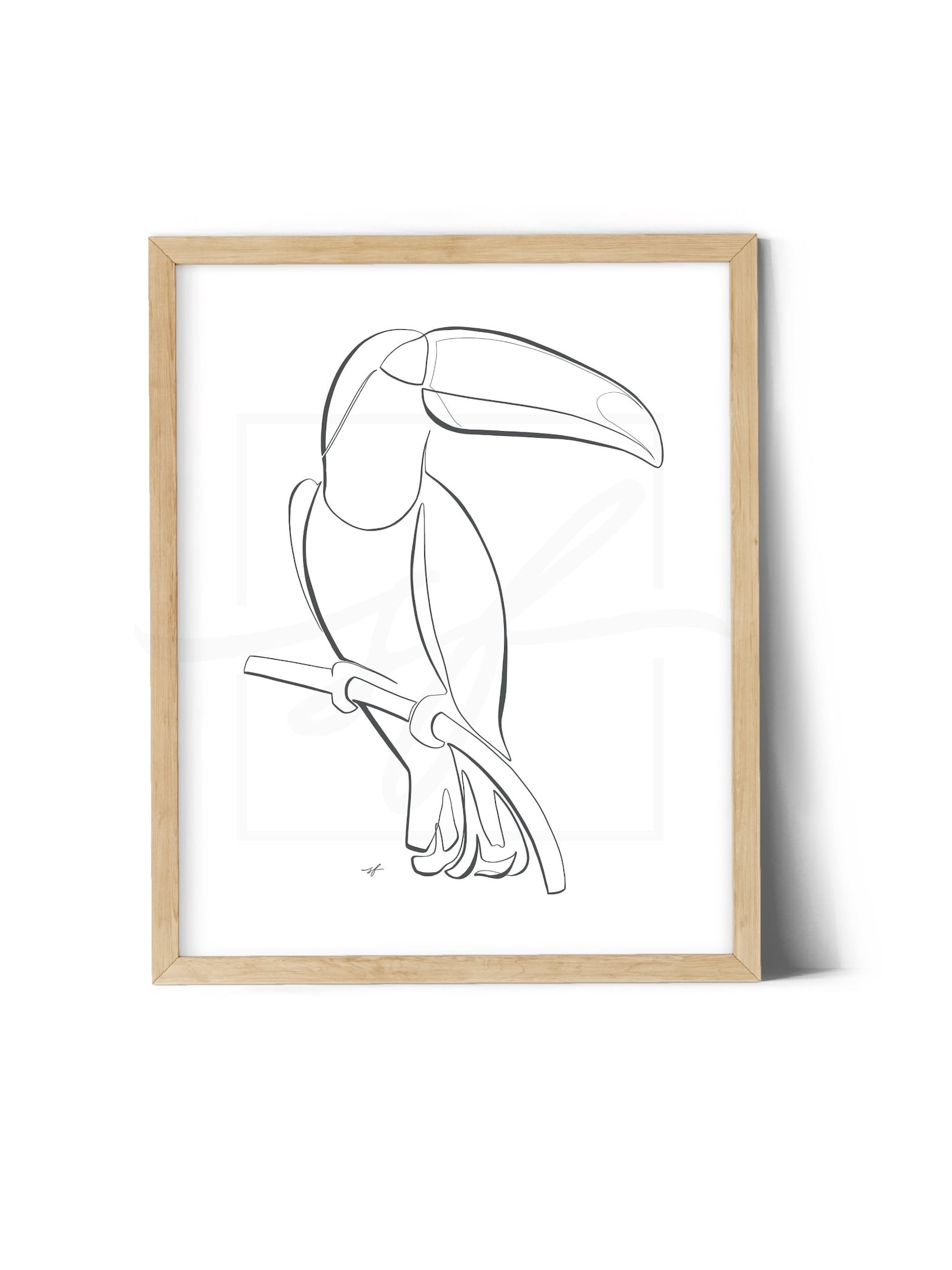 Toucan Minimalist One Line Drawing, Digital Download - Etsy