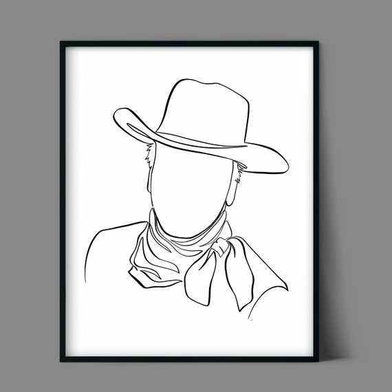 John Wayne Drawing