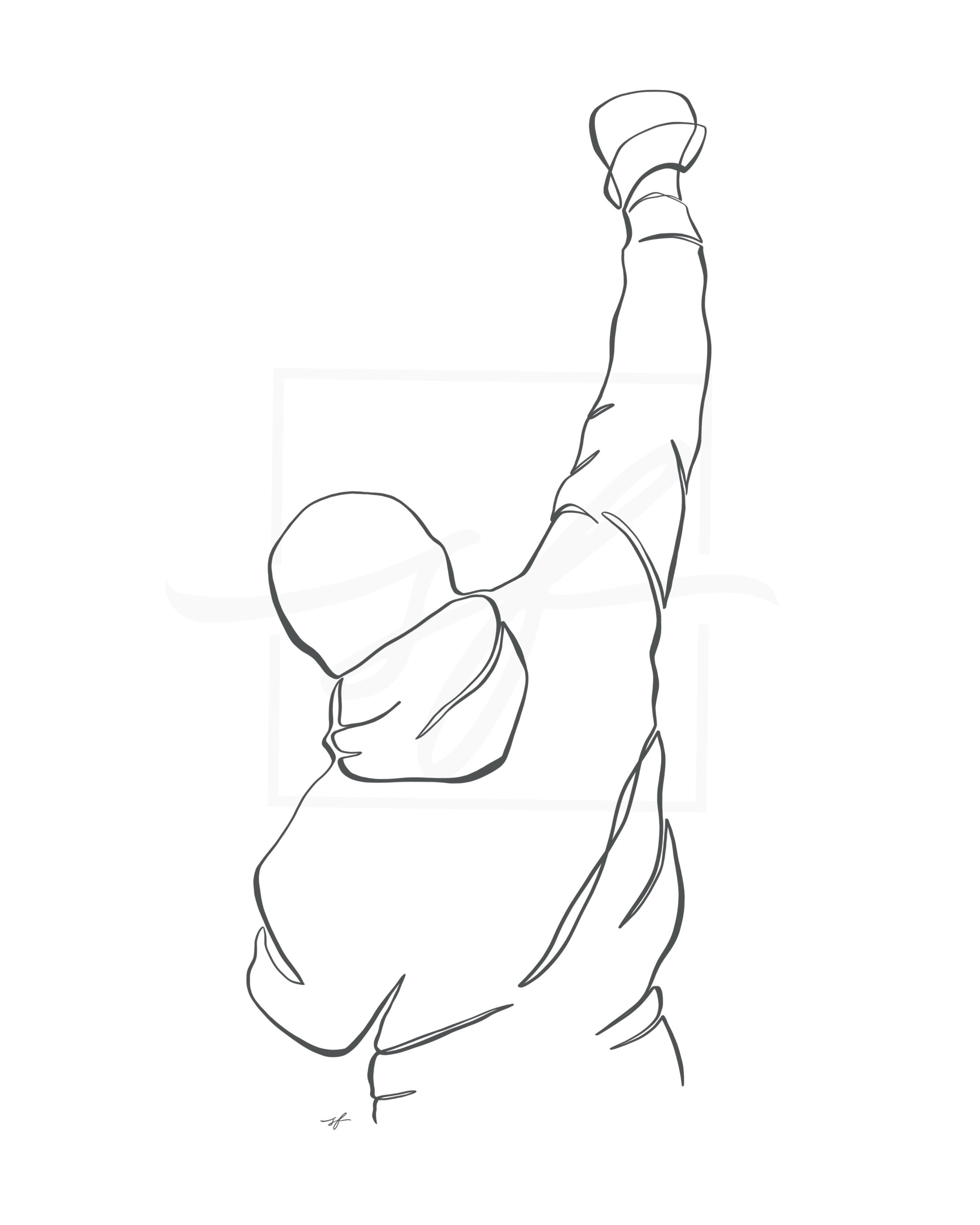 Rocky Movie Minimalist One Line Drawing digital download - Etsy.de