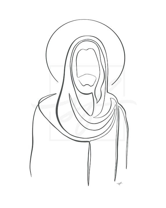 Jesus Easy Basic Sketches