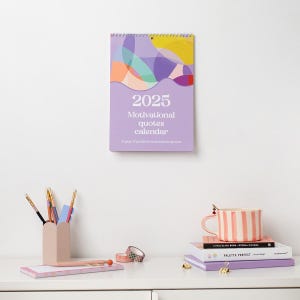 2025 Motivational Calendar, 2025 Wall Planner, 12 Month Hanging ...