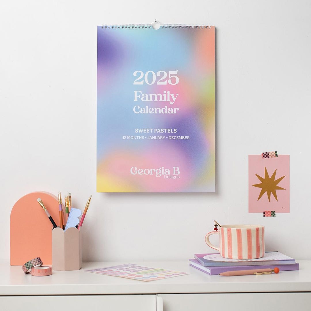 2025 Family Wall Calendar, 2025 A3 Family Planner, 4 Column Planner ...