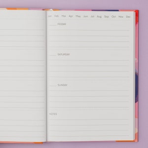 365 Day Undated Diary, Weekly Planner, Undated Year Dairy, Hardcover ...