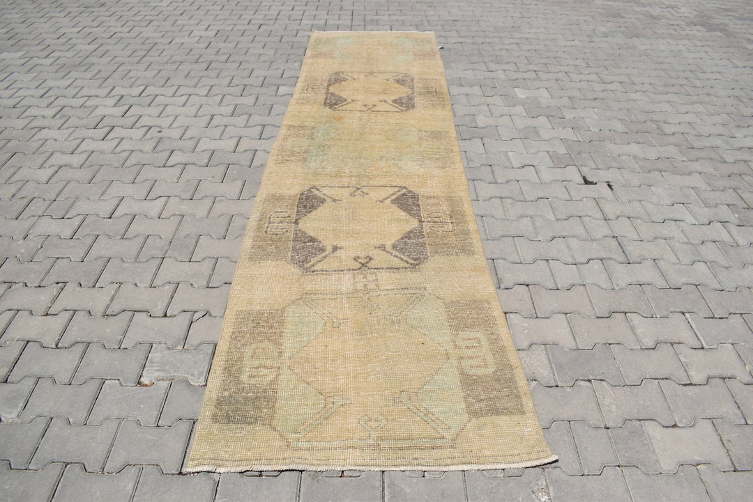 2'6x10'9 pies, NOTR COLOR RUNNER, Pastel Runner, Turkey Runner, Turkish ...