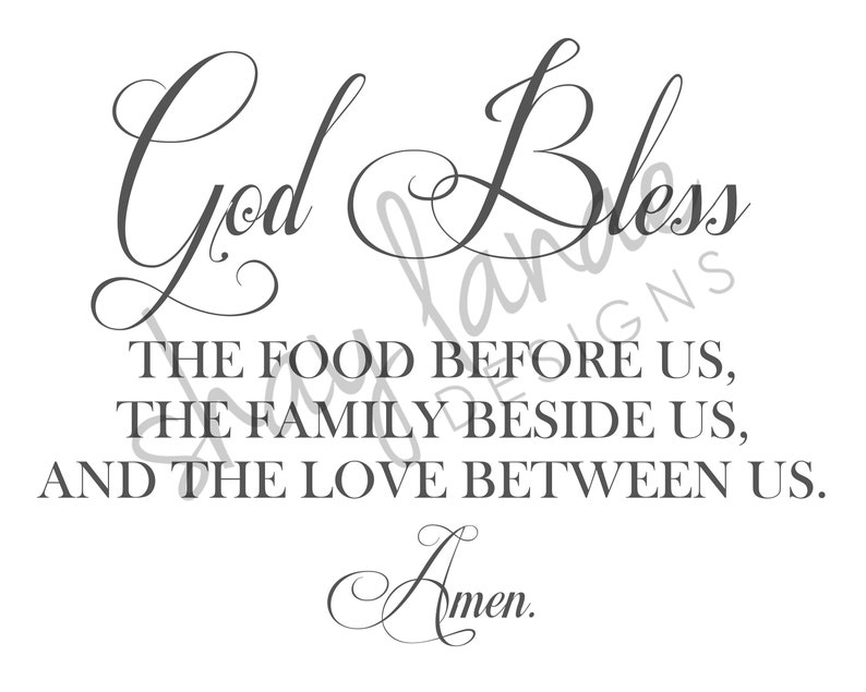 God Bless the Food Before Us SVG Bundle Instant Download | Etsy