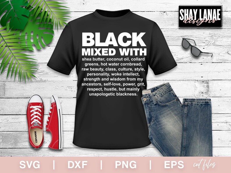 Black Mixed With SVG Bundle Instant Download | Etsy