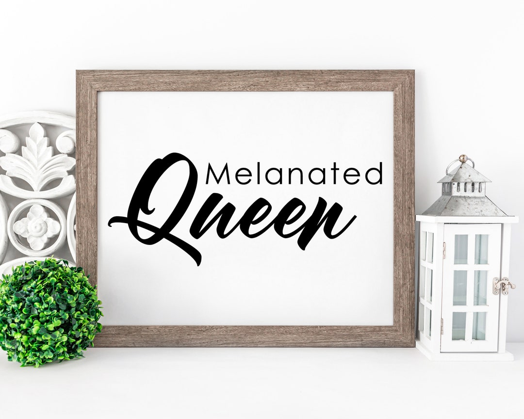 Melanated Queen SVG Bundle - Instant Download - Etsy