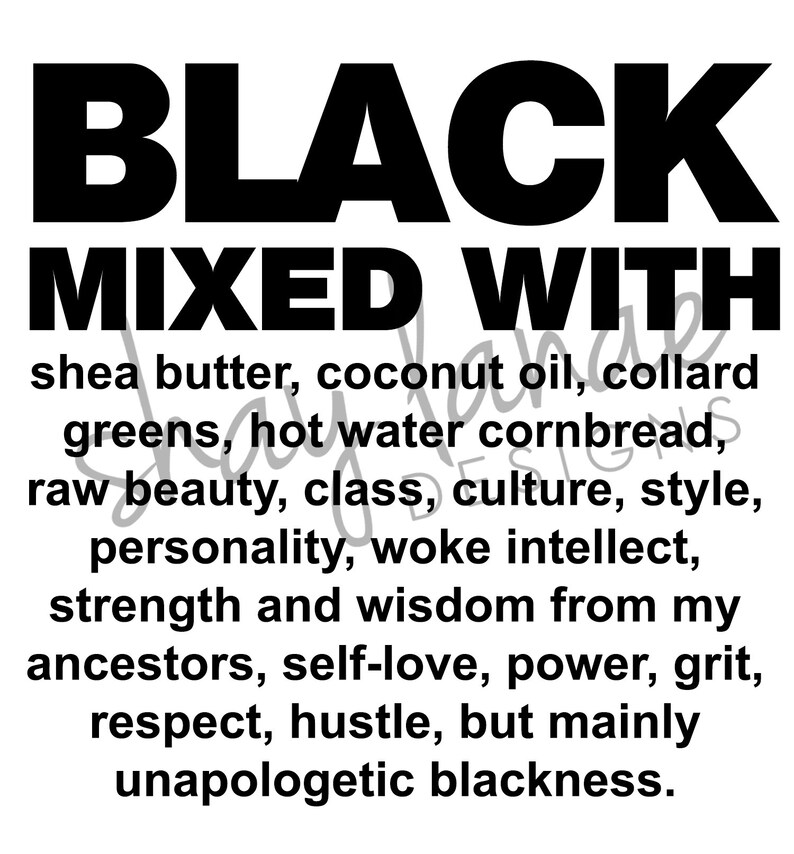 Black Mixed With SVG Bundle Instant Download | Etsy