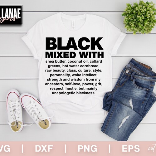 Black Mixed With SVG Bundle Instant Download | Etsy