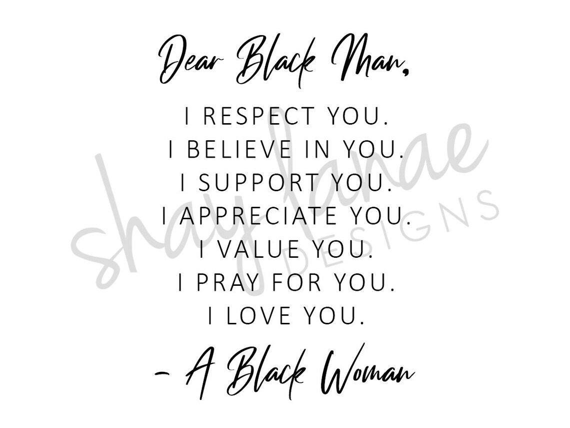 Dear Black Man SVG Bundle - Instant Download - Etsy Canada