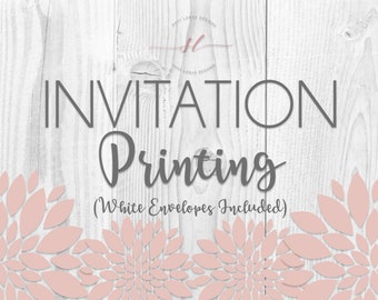 Professional Invitation Printing - Etsy