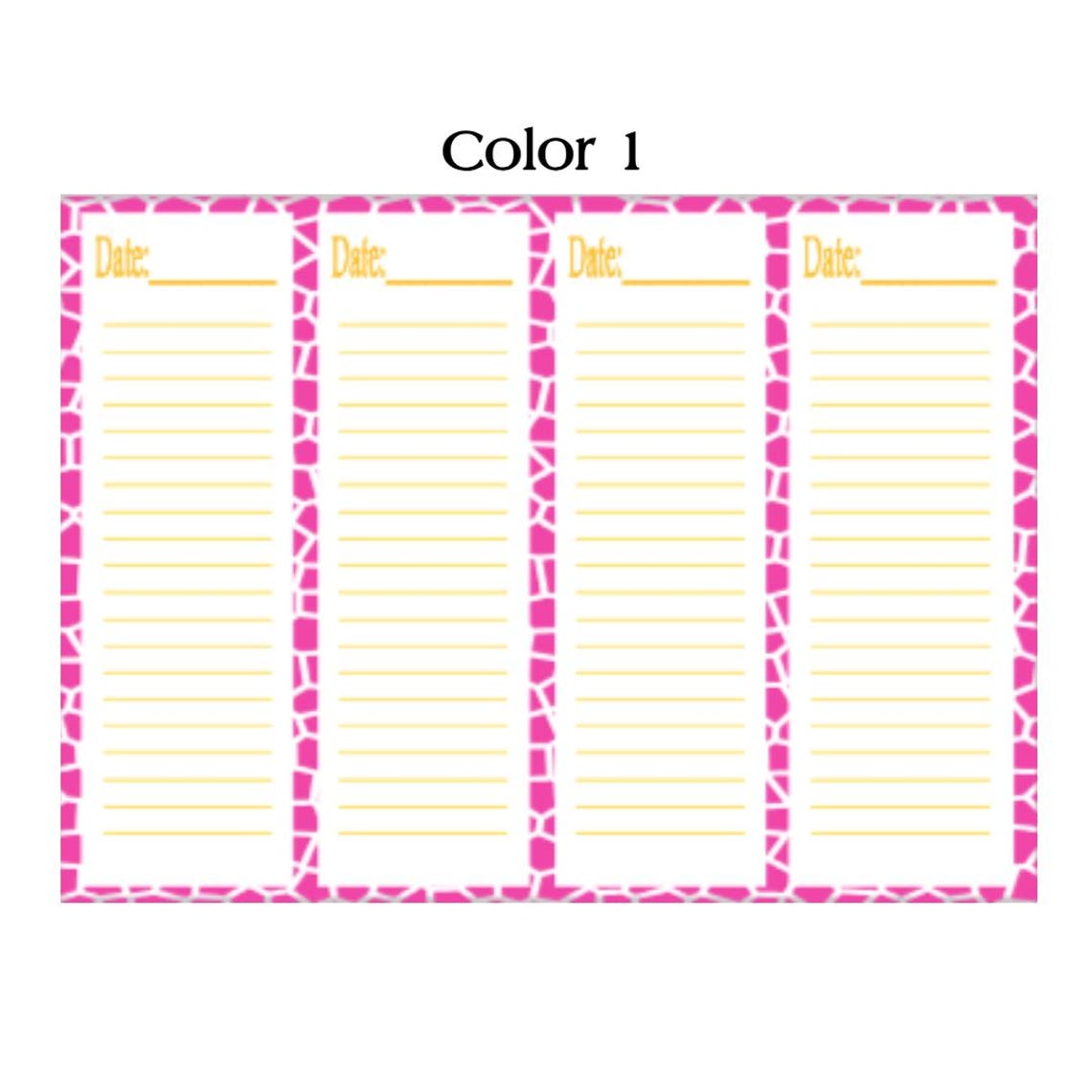Notepad-blank Daily Tracker, Bills, Grocery, To-do List, 110lb ...