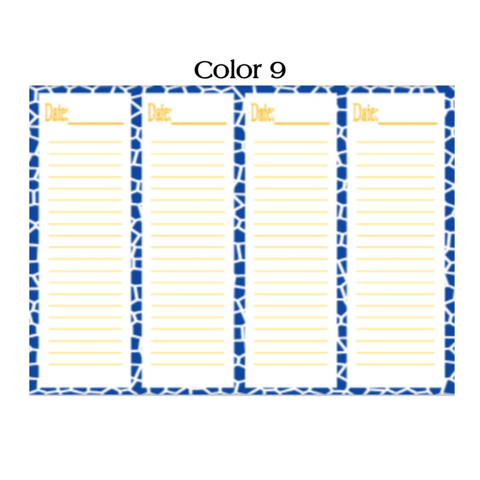 Notepad-blank Daily Tracker, Bills, Grocery, To-do List, 110lb ...
