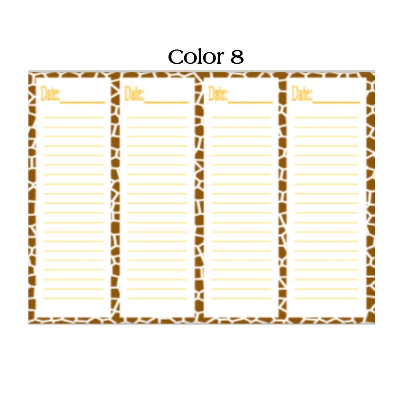 Notepad-blank Daily Tracker, Bills, Grocery, To-do List, 110lb ...