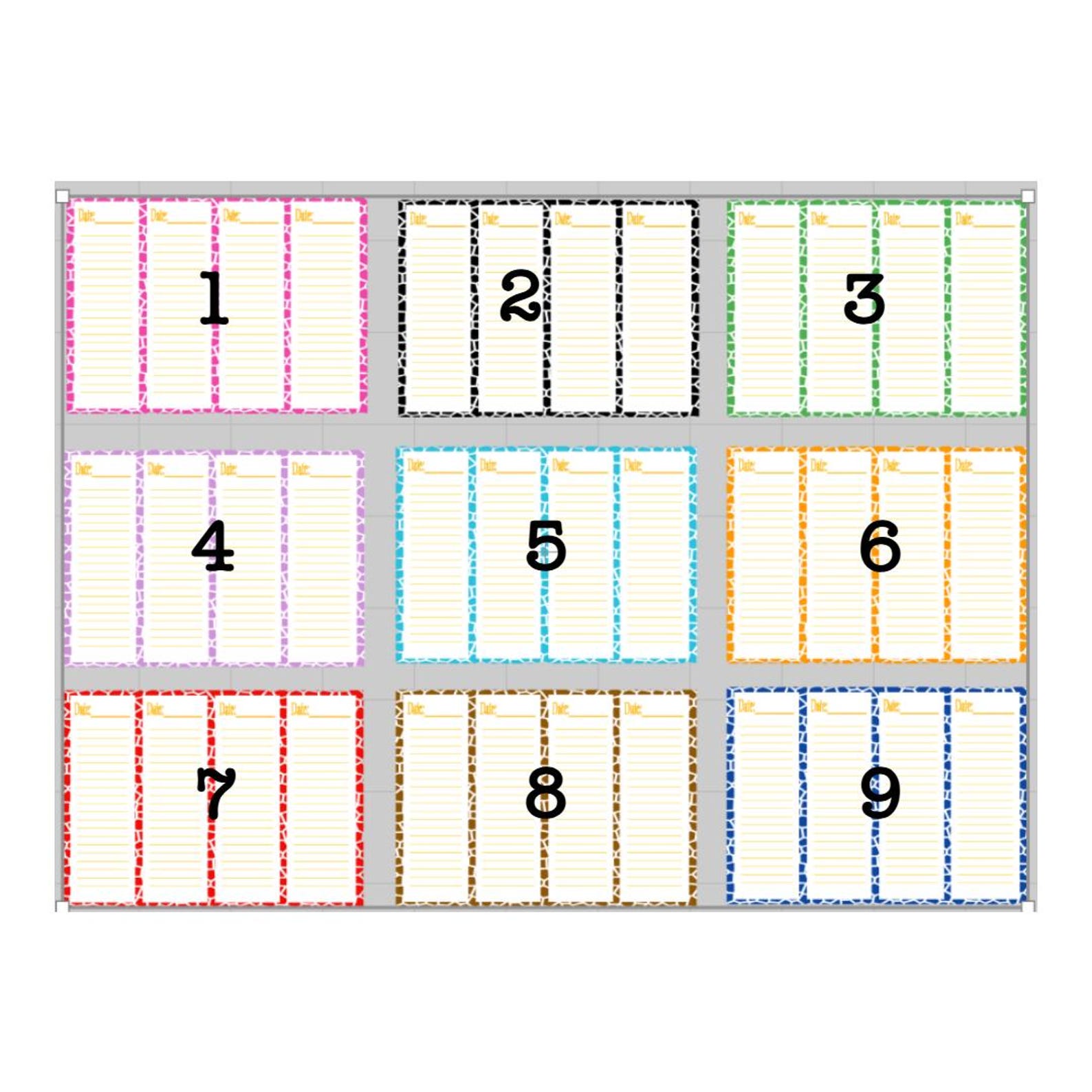 Notepad-blank Daily Tracker, Bills, Grocery, To-do List, 110lb ...