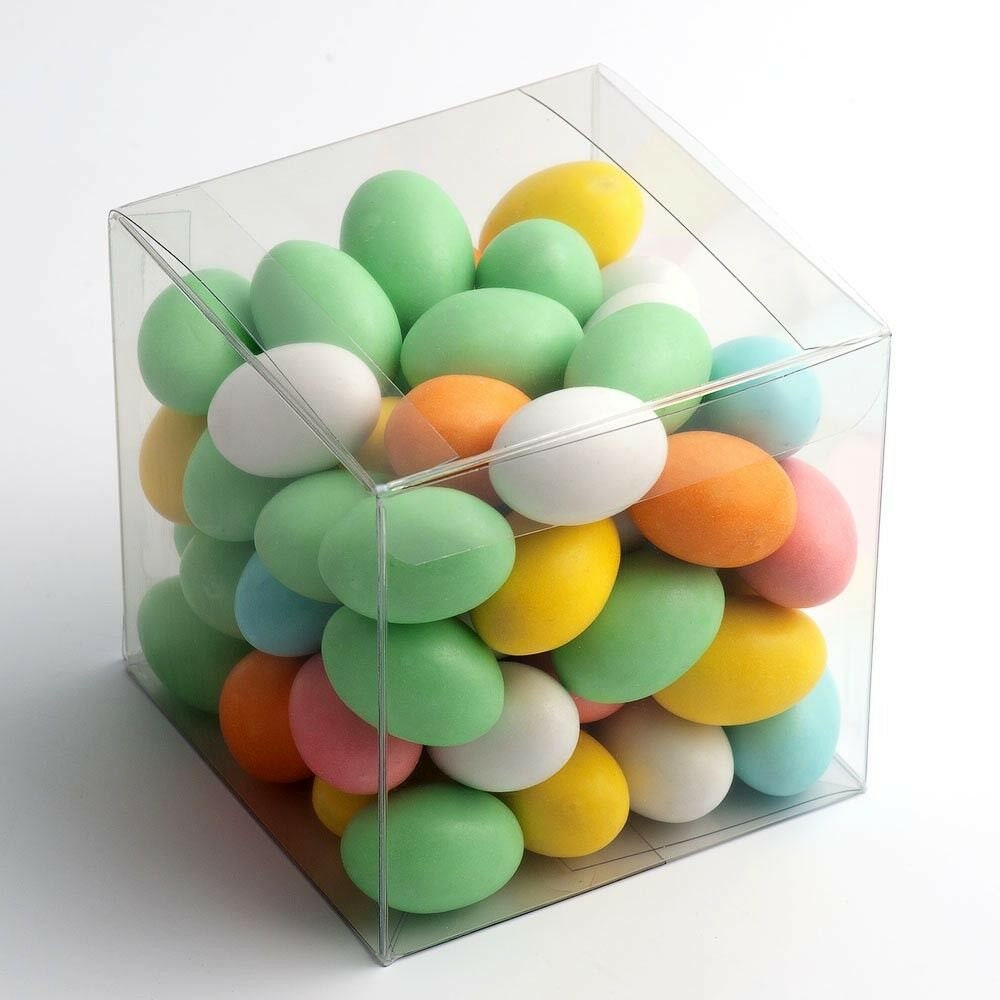 Luxury Transparent PVC Cube Chocolate Sweets Cup Cake Wedding Favour ...