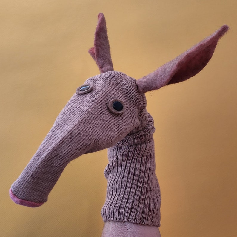 Sock Puppet Hoover the Aardvark Sock Puppet - Etsy