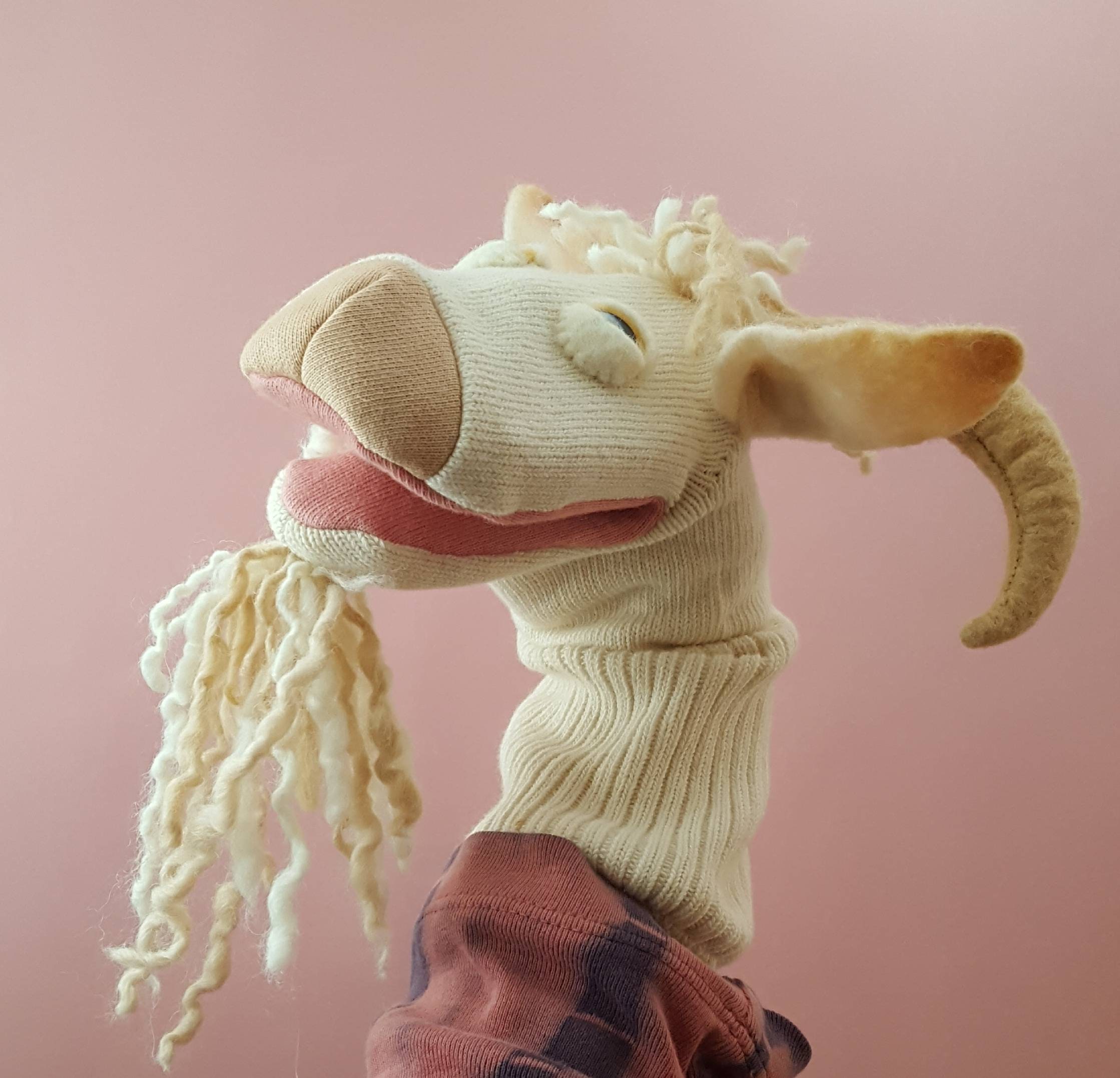 Sock Puppet Merlin the Goat - Etsy