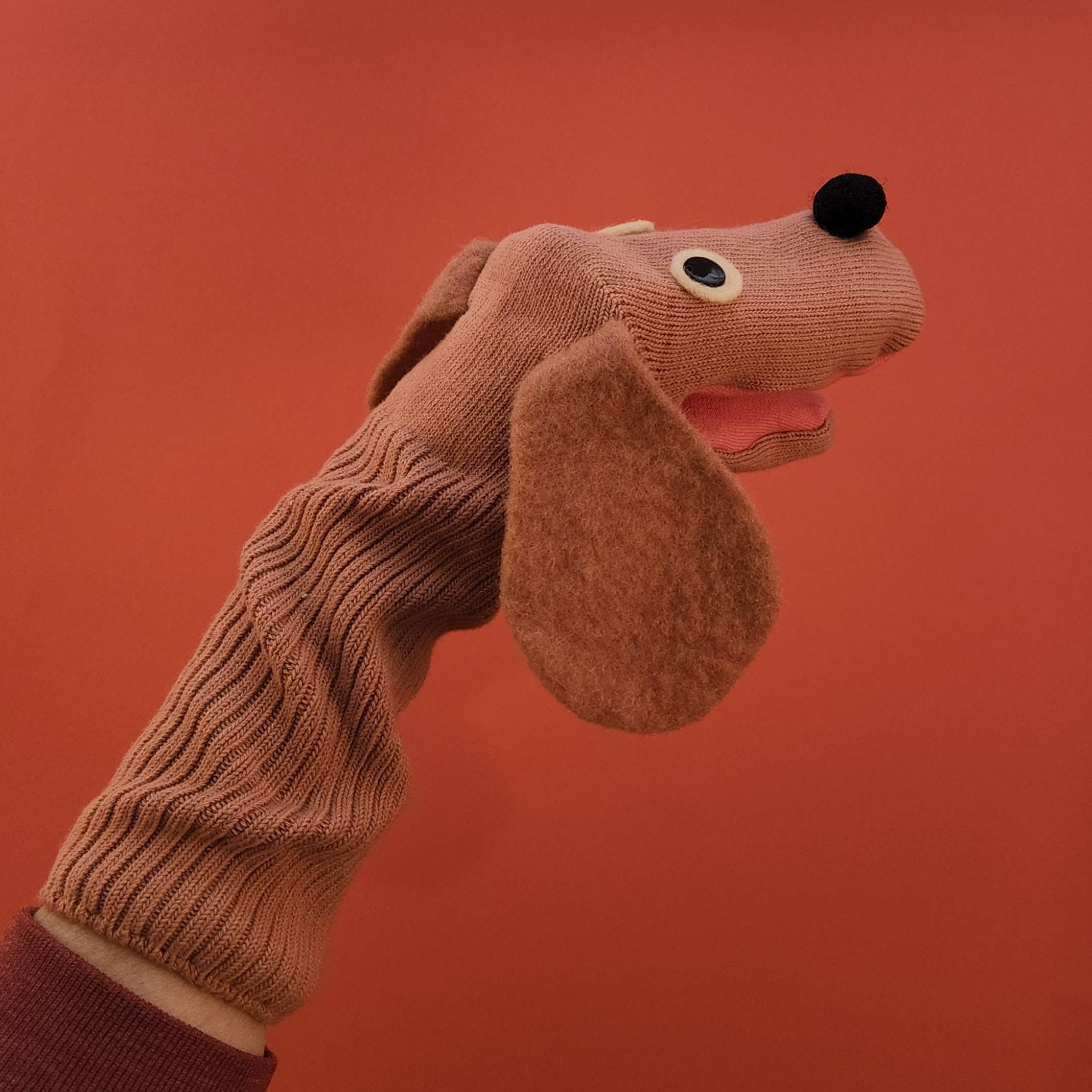 Sock Puppet Cocoa the Dog Puppet - Etsy