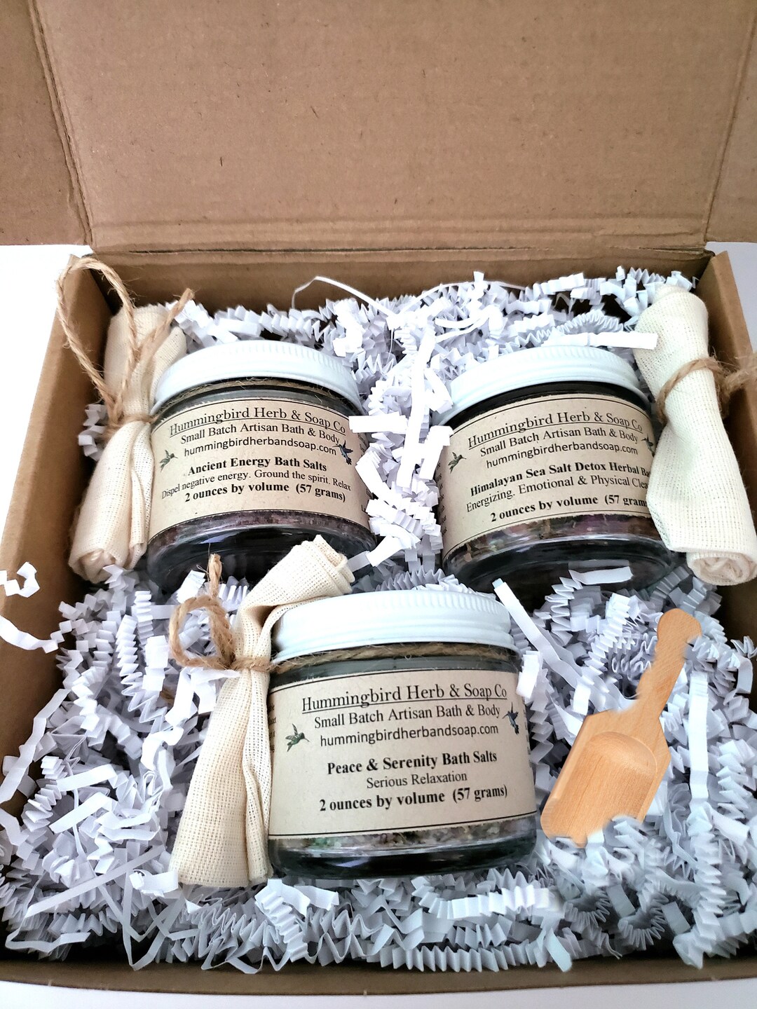 Buy Organic Bath Salts Gift Set Natural Aromatherapy Stress Relief Sea ...