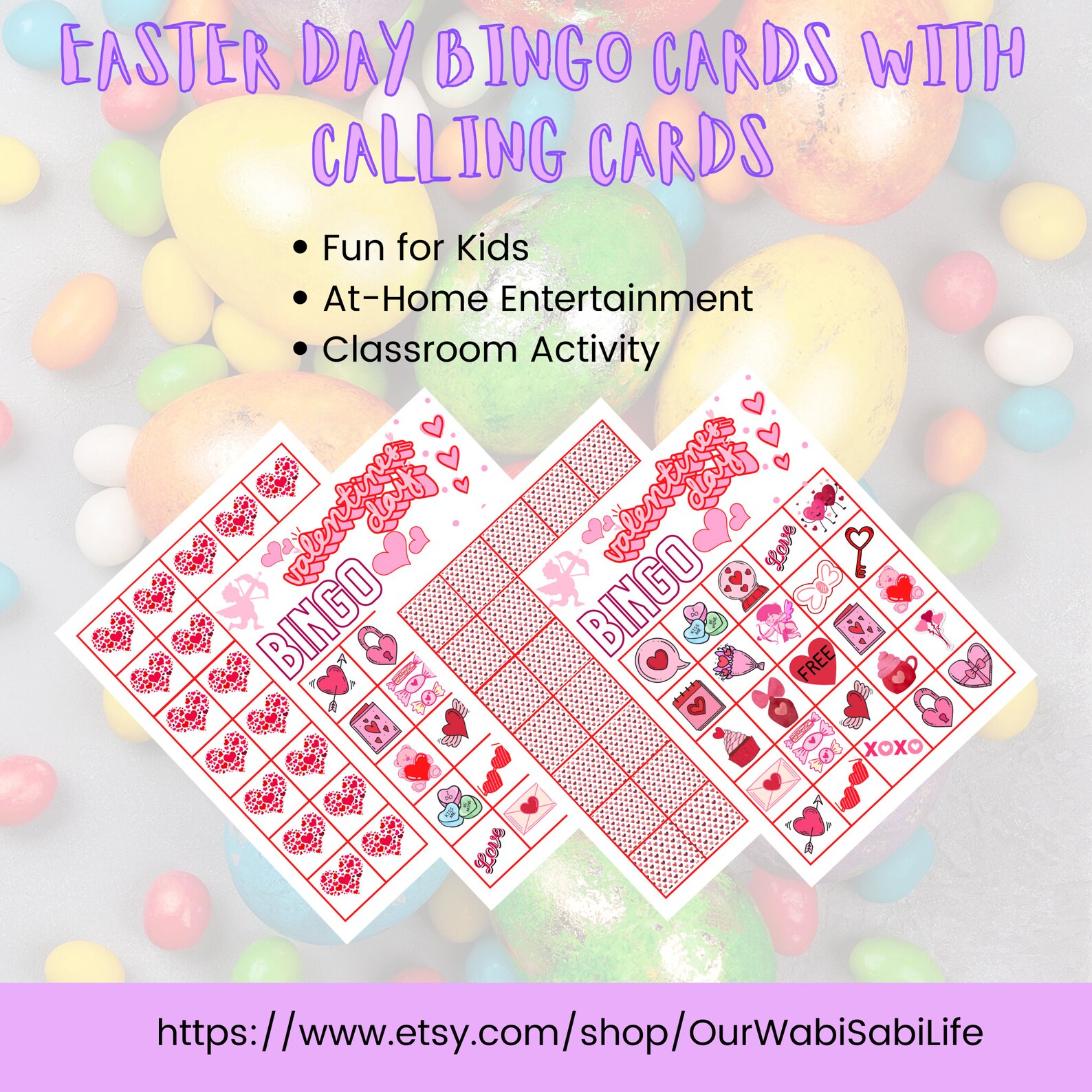 30 Printable Easter Day Bingo Cards Easter Bingo Cards for | Etsy
