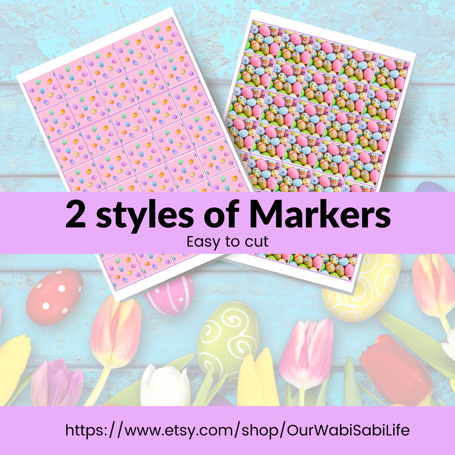 30 Printable Easter Day Bingo Cards Easter Bingo Cards for | Etsy