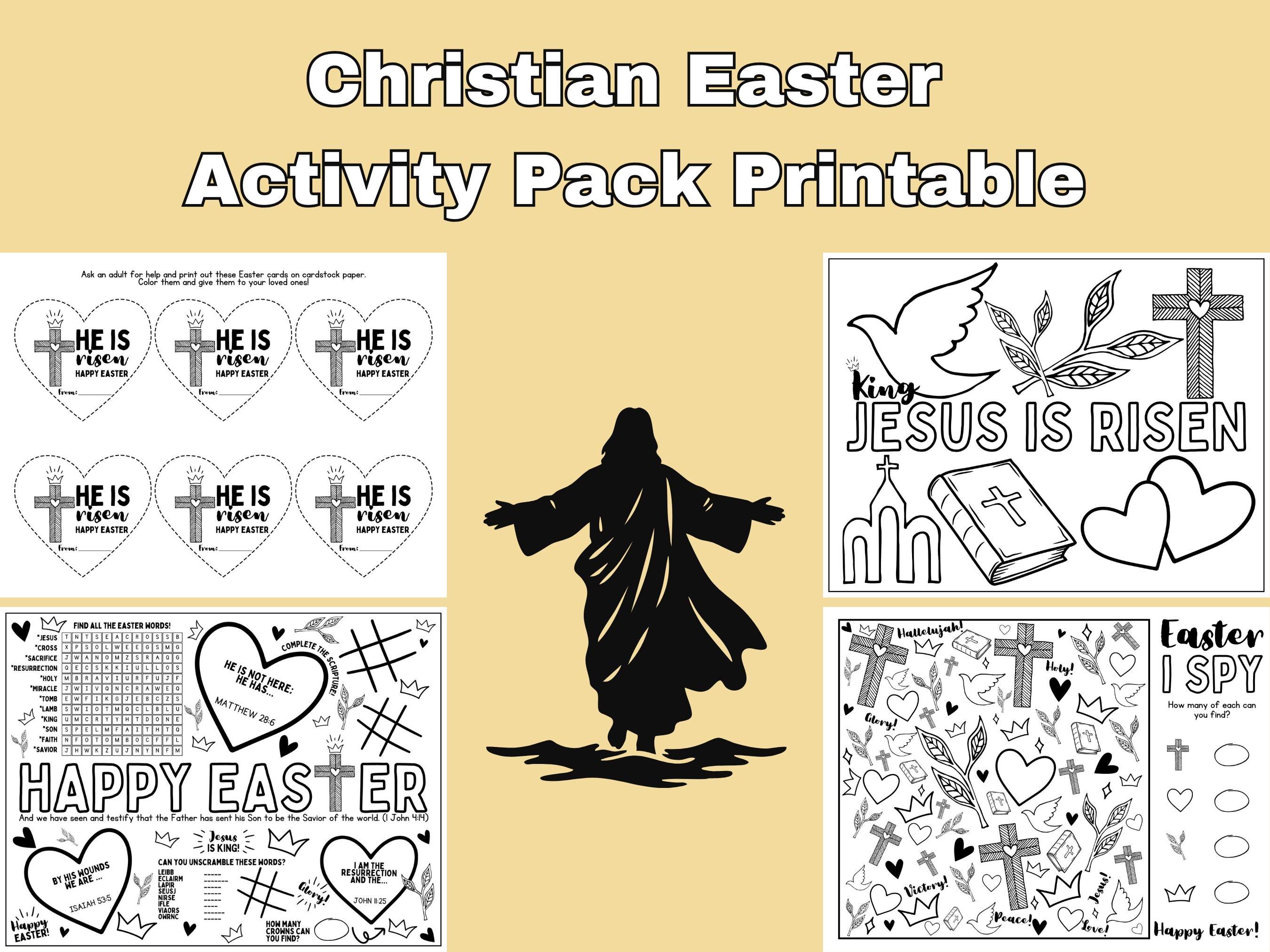 Christian Easter Activity Pack Printable for Kids – Religious Easter ...