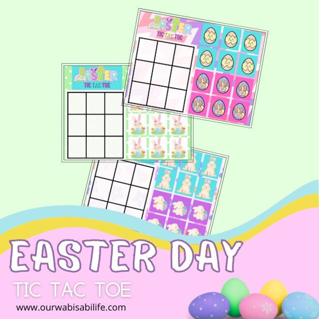 Easter Tic Tac Toe, Easter Games for Kids, Printable Easter Game - Etsy