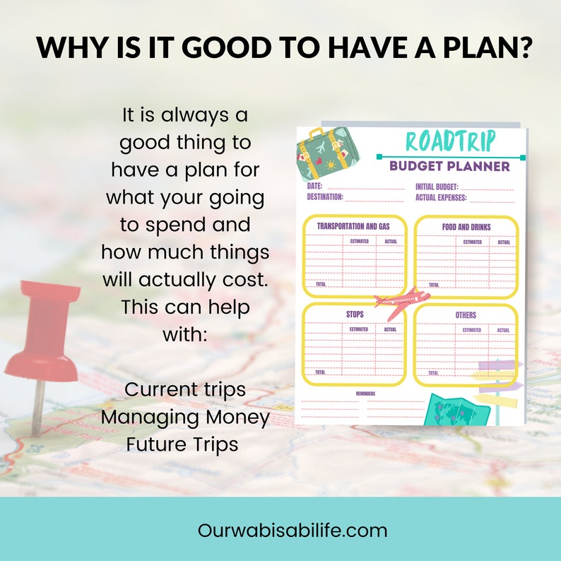 Road Trip Planner, Budget Planner, Printable Planner - Etsy