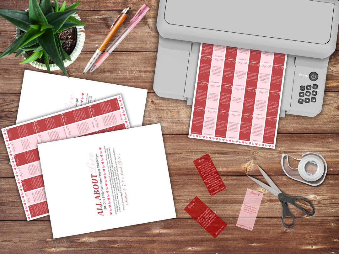 28 Day Bible Scripture Challenge Printable | All About Love Devotional ...