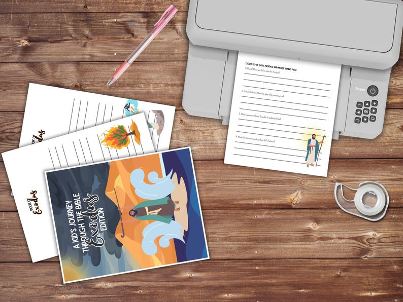 Kids Bible Study Exodus Printable | Sunday School Worksheets ...