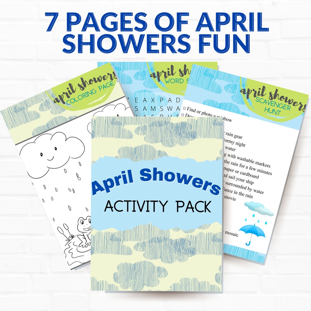 Rainy Day Activity Book, Rainy Day Coloring Pages for Kids - Etsy