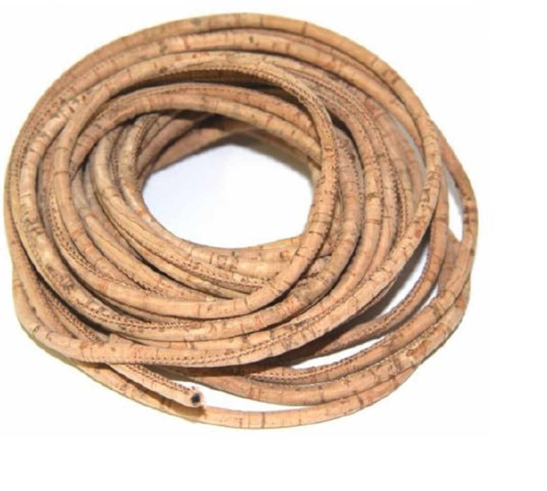 Cork Rope 3 Mm Natural 40 Inches - Etsy