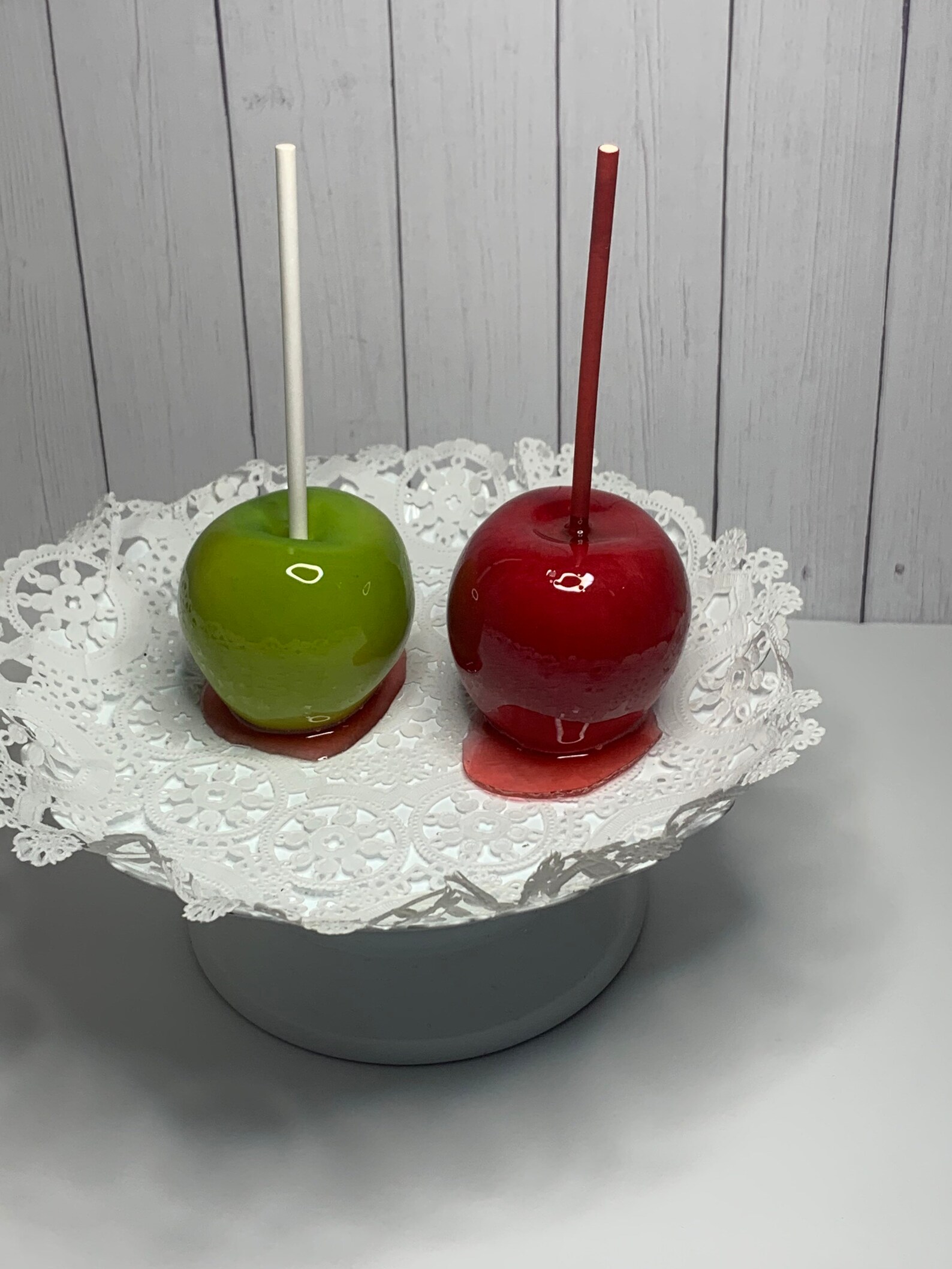 Candy Apple Fake Bake Realistic Candy Apple Prop Fake Food - Etsy