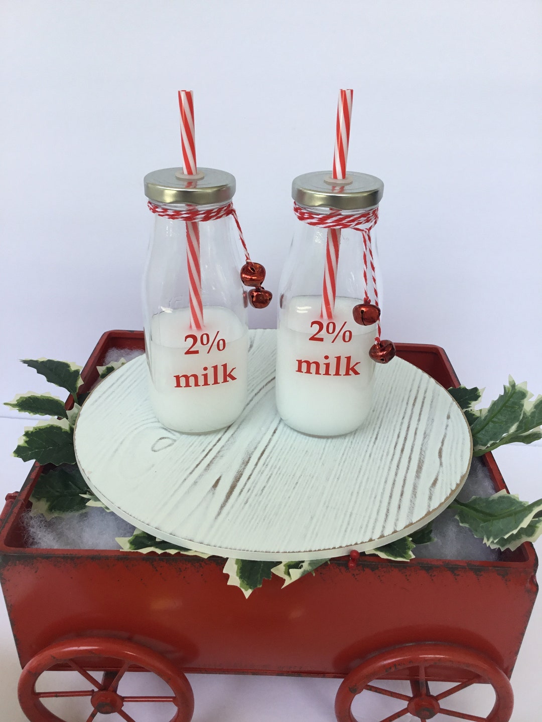 Fake Milk for Santa 2% Milk Prop Fake Food Display for Christmas - Etsy