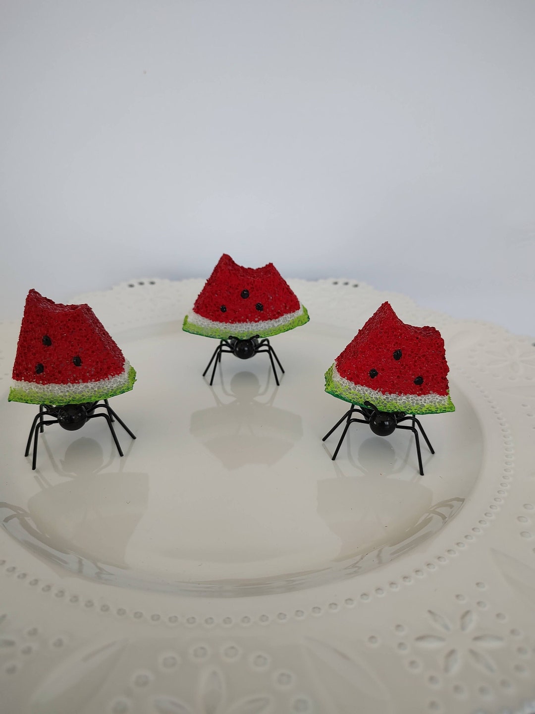 Ant Carrying Watermelon Picnic Decor | Hand Painted Watermelon Slice ...