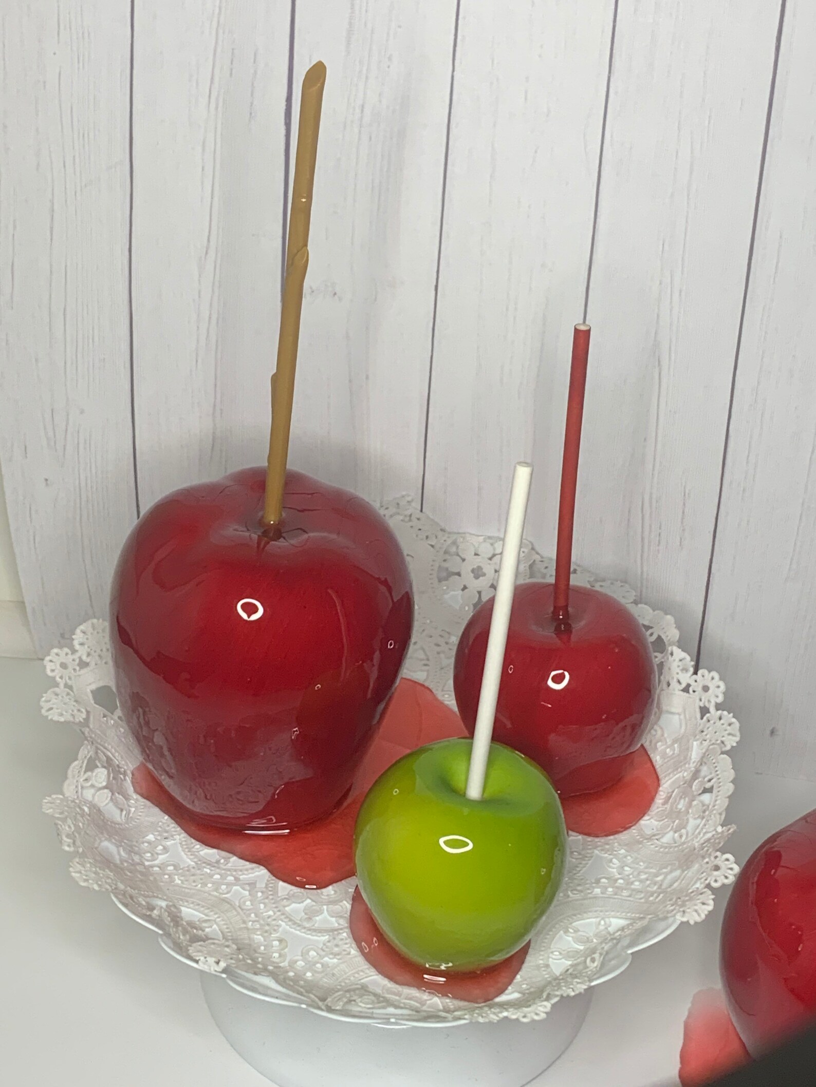 Candy Apple Fake Bake Realistic Candy Apple Prop Fake Food - Etsy