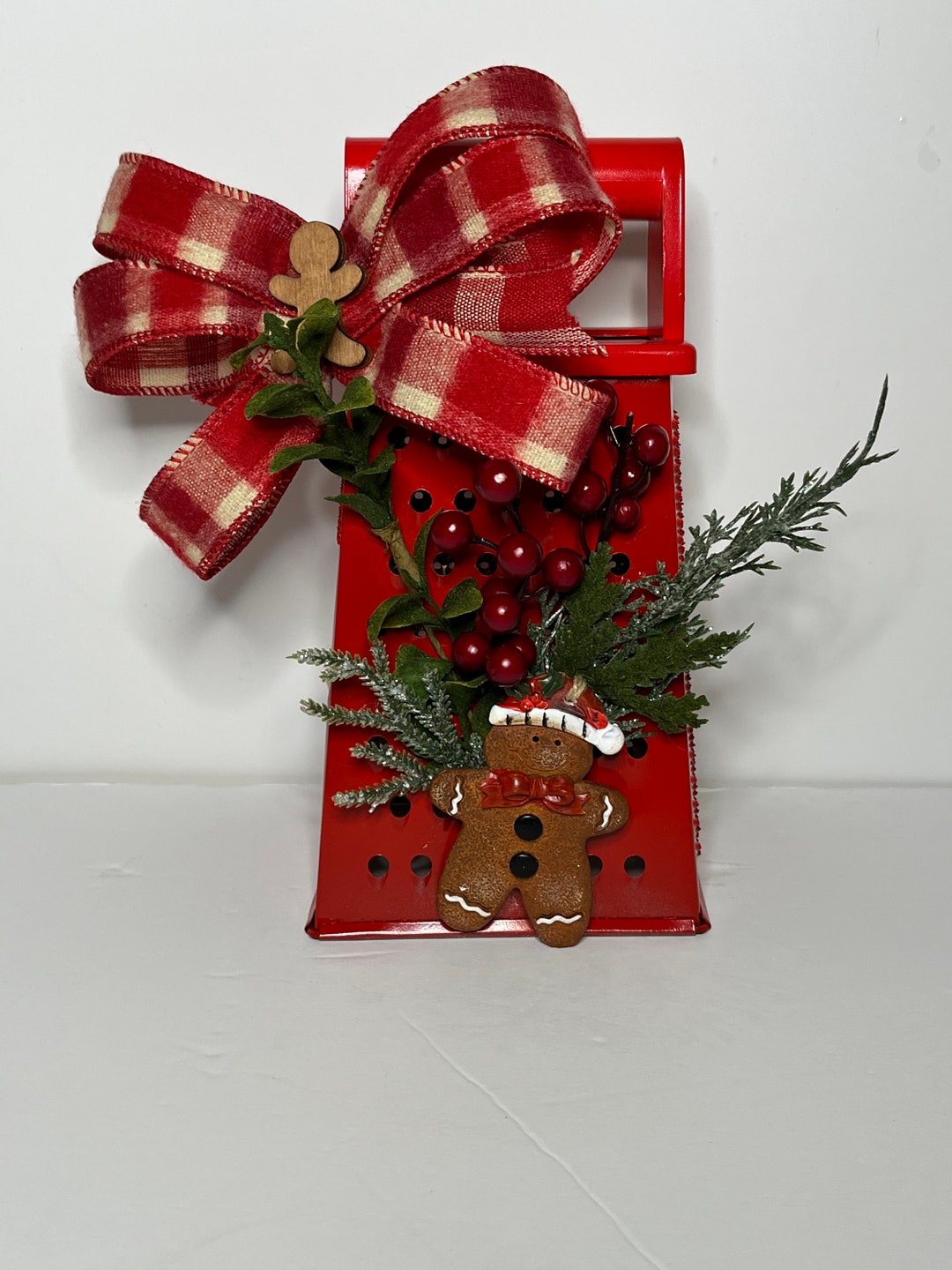 Gingerbread Man Kitchen Decoration | Upcycled Christmas Decor ...