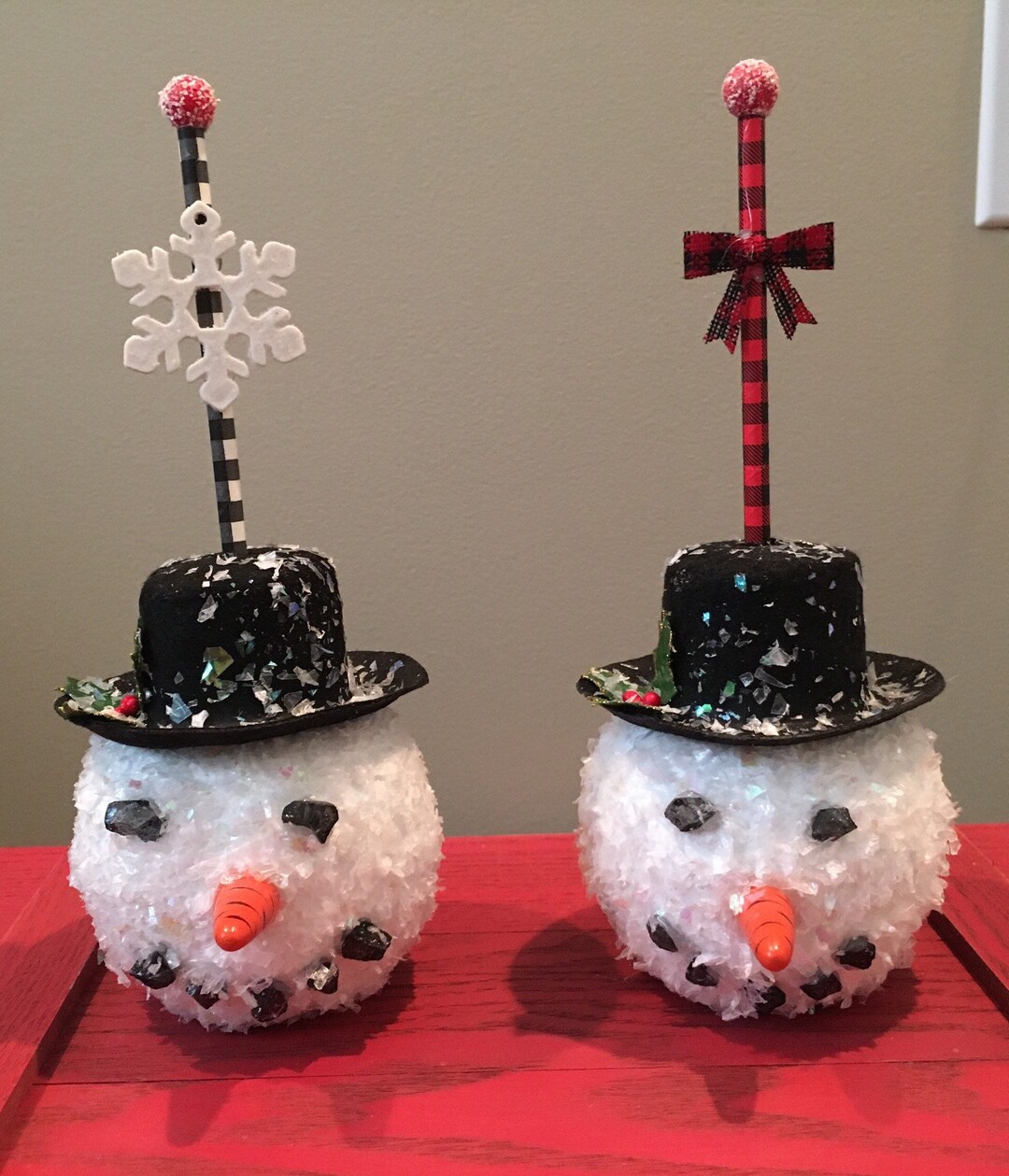 Candy Apple Snowman Fake Bake - Etsy