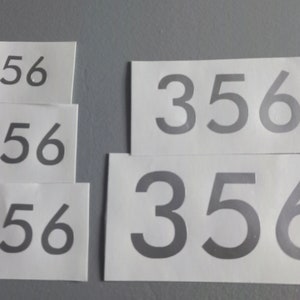 Personalised Letterbox Sign Decal Label for Greeting or Instruction and ...