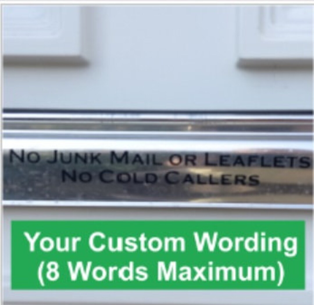 Custom Sign Label for Letterbox, Your Own Personalised Message for ...