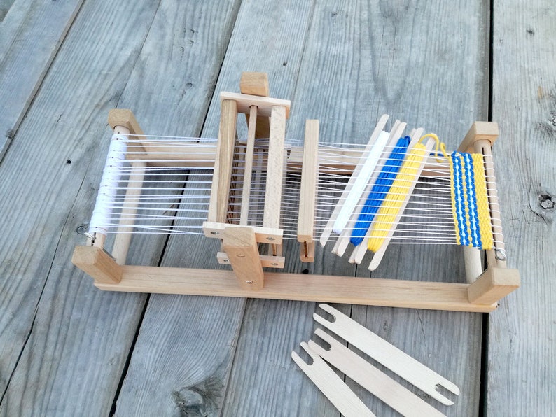 Small Bulgarian Table Loom, Child Weaving Loom,Wooden Loom with ...