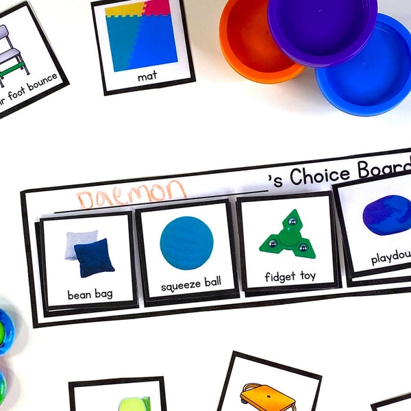 Sensory Choice Board - Etsy