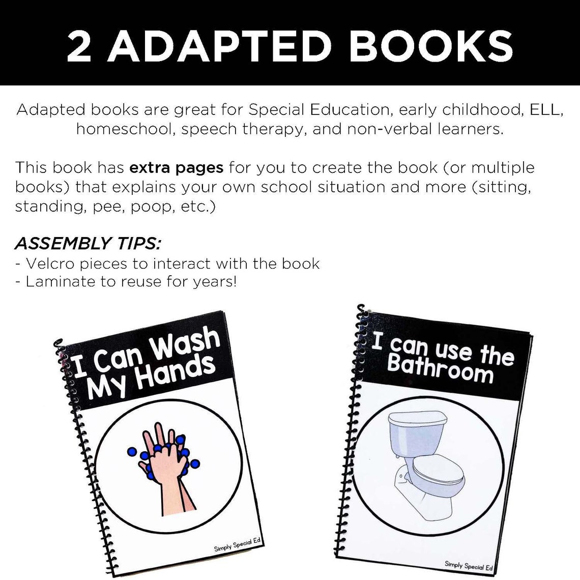 Toilet / Potty Training Toolkit for Special Ed: Adapted Books, Visuals ...