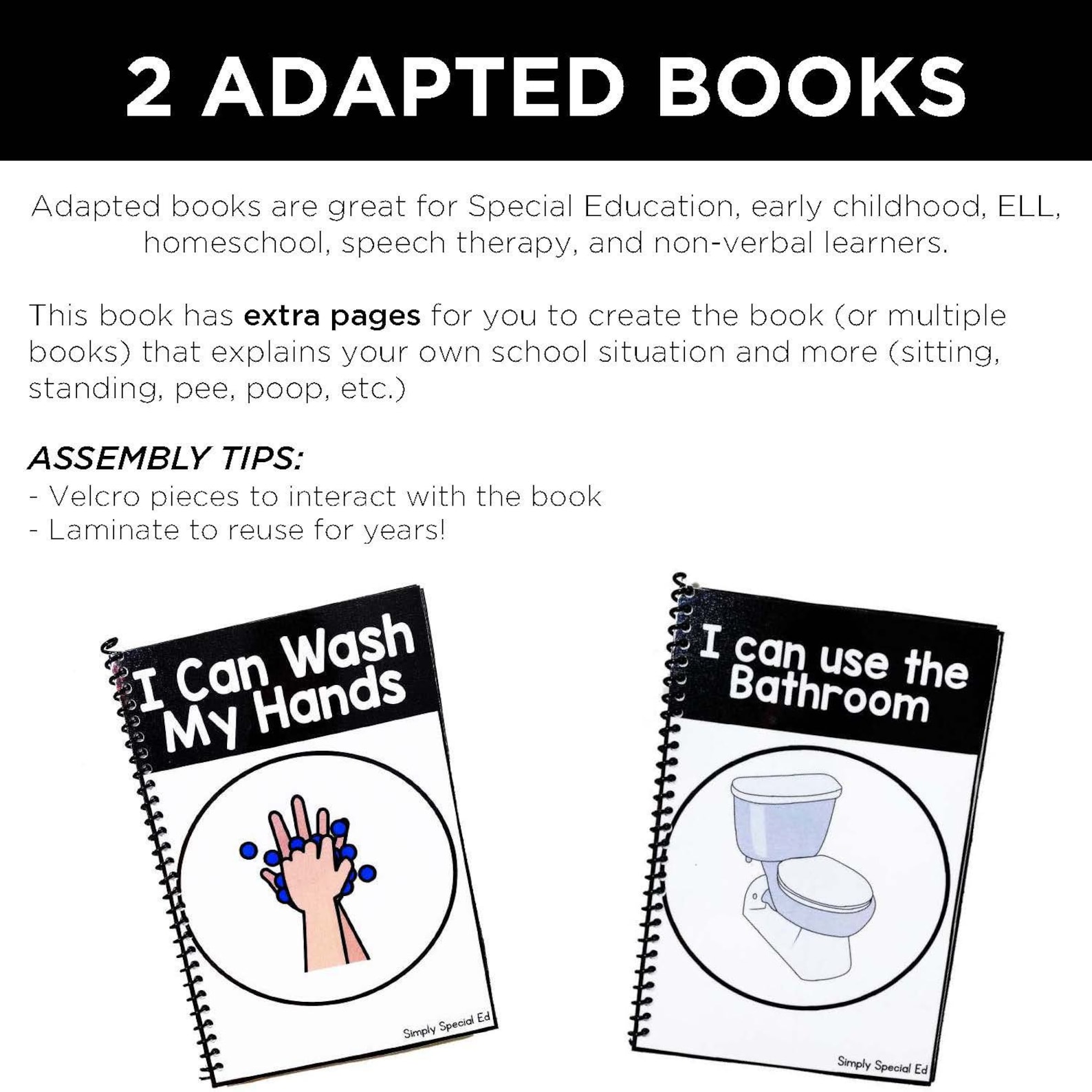 Toilet / Potty Training Toolkit for Special Ed: Adapted Books, Visuals ...