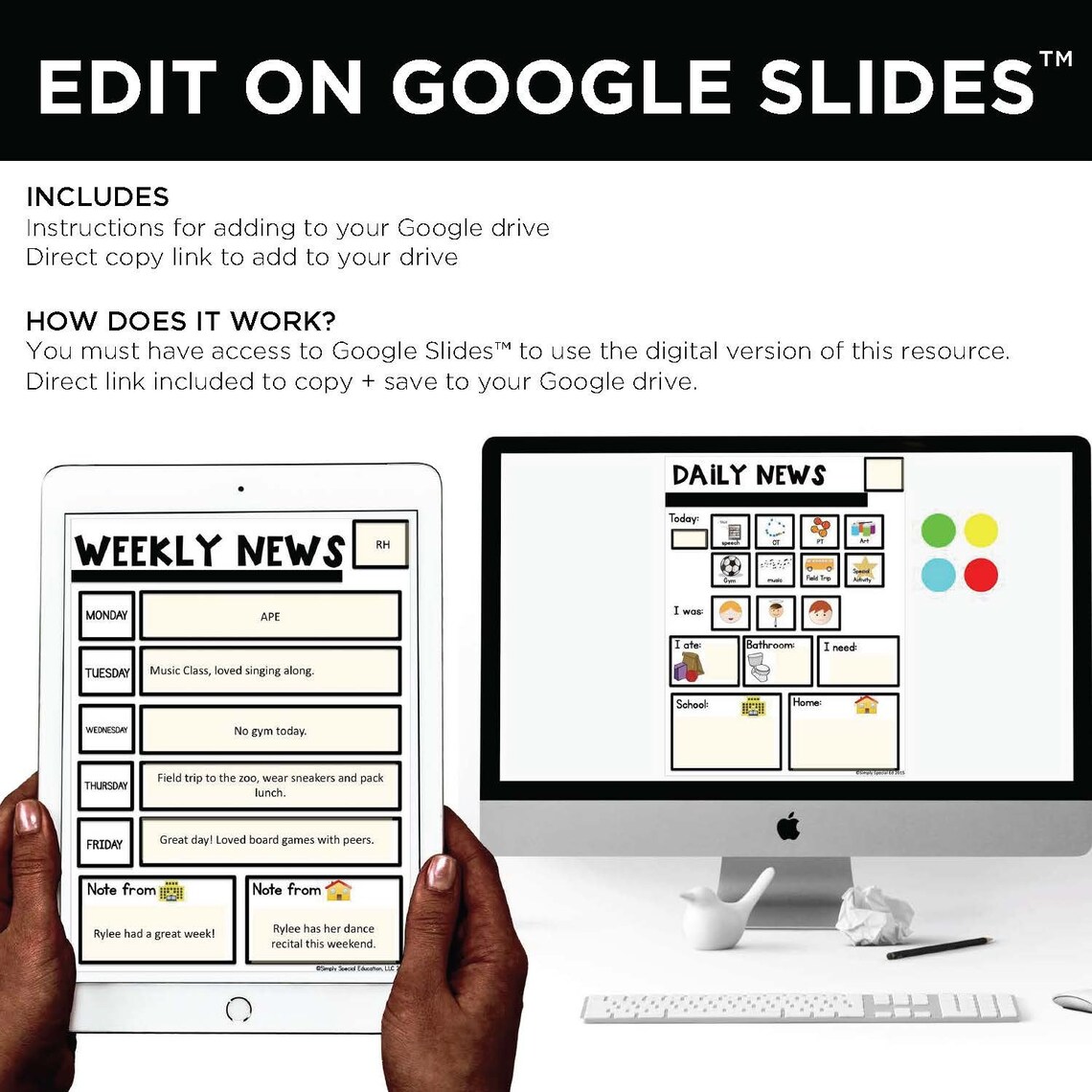 Daily Home Communication Logs | Special Ed | Editable Parent ...
