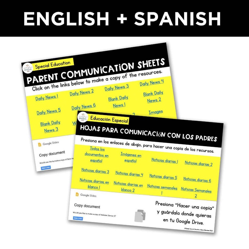 Daily Home Communication Logs | Special Ed | Editable Parent ...