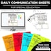 Daily Home Communication Logs | Special Ed | Editable Parent ...