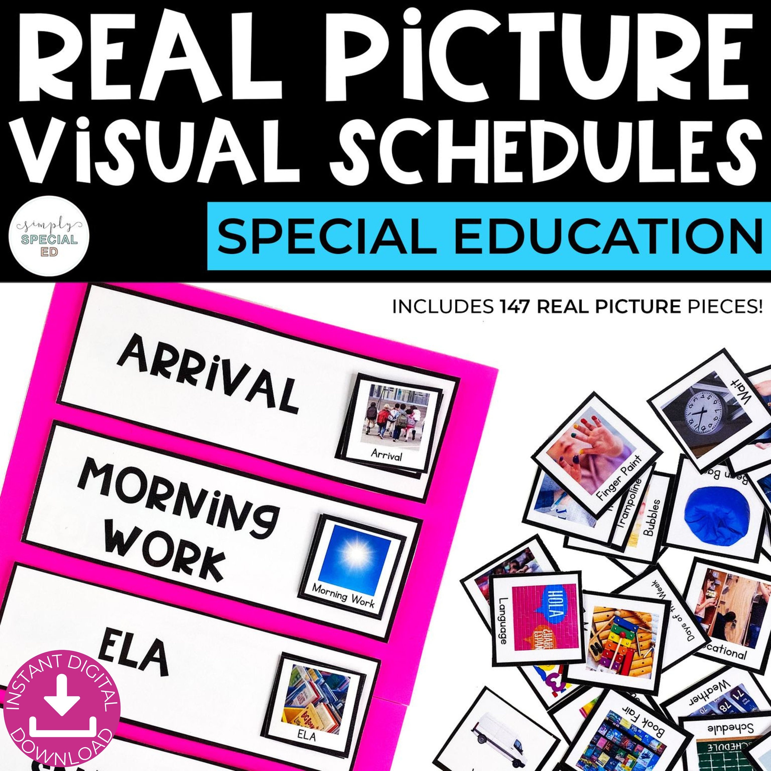 Visual Schedules | REAL PICTURES | Functional Schedules | High School ...